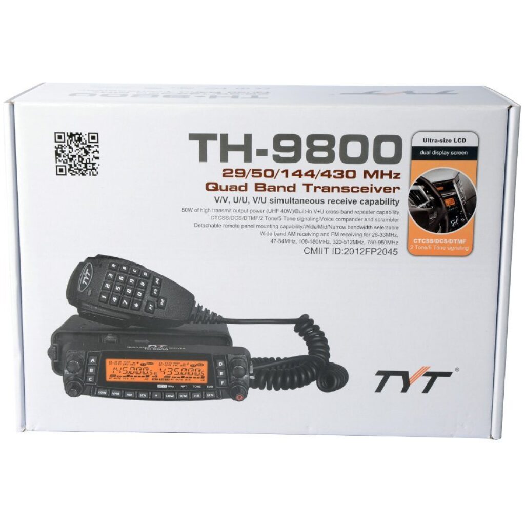 TYT TH-9800 (Plus version) Quad Band 50W Cross-Band Transceiver - Rapid ...